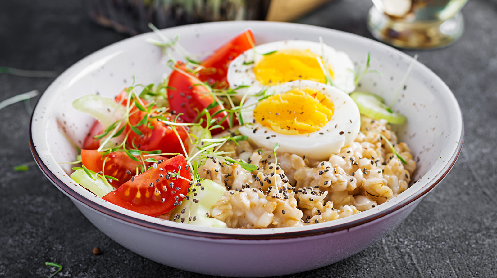 Bring Out Oatmeal's Savory Power With Hard-Boiled Egg Slices