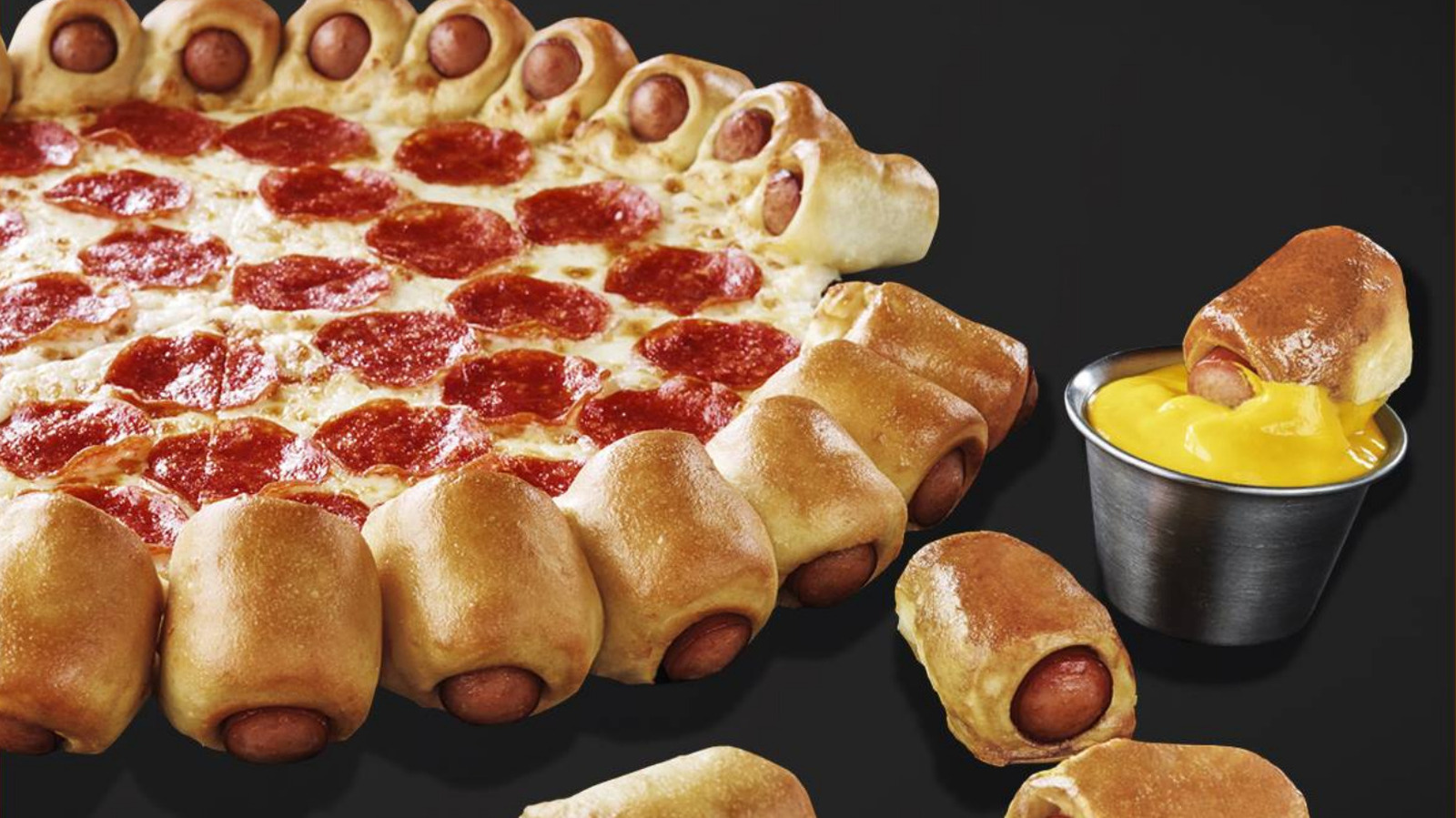 The Fast Food Pizza That Featured Hot Dogs As The Crust