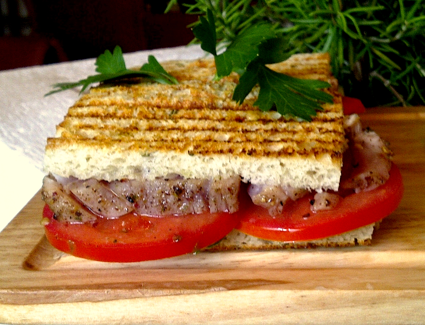 Fig & Olive's Seared Tuna Panini - Food Republic