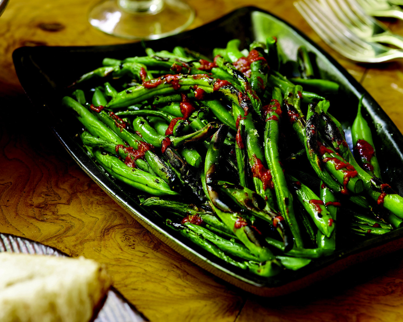 Grilled Green Beans With Harissa Recipe - Food Republic