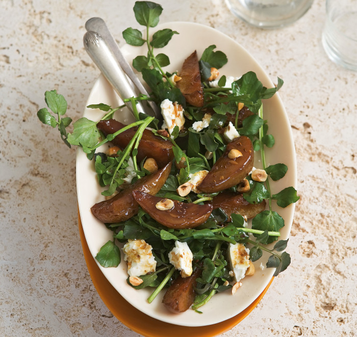 Roasted Pear, Feta, Watercress And Hazelnut Salad Recipe - Food Republic