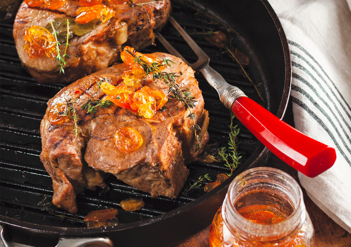 Pork Porterhouse With Kumquat Chutney Recipe - Food Republic