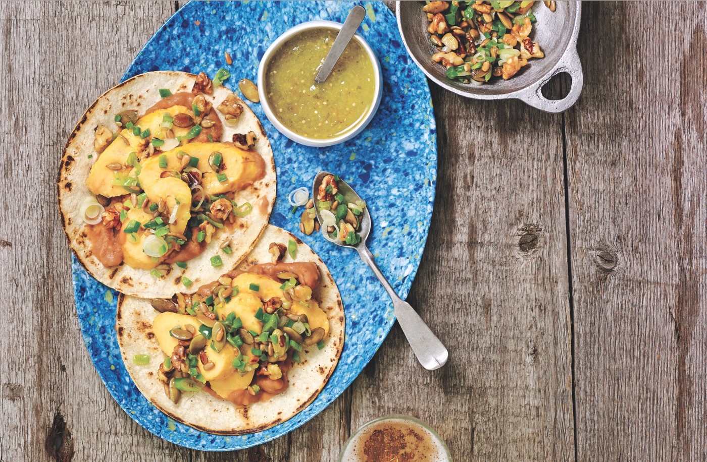 Vegan Tonight: Plantain Tacos With Pepitas - Food Republic