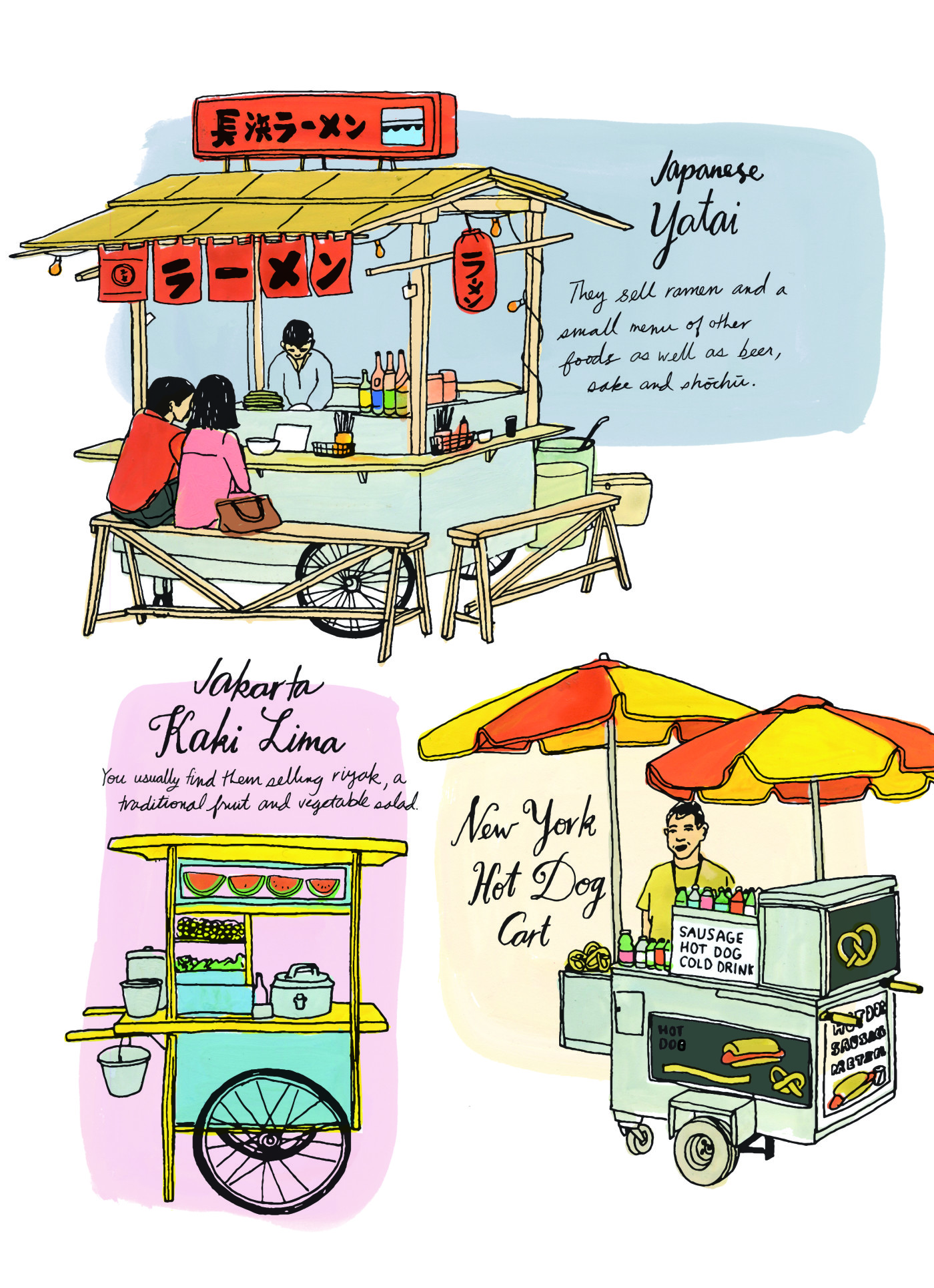 This Is What Street Food Looks Like Around The World, Illustrated ...