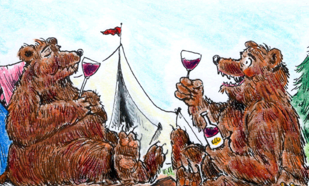 Grizzly Bears Pair Wine Using One Simple Rule