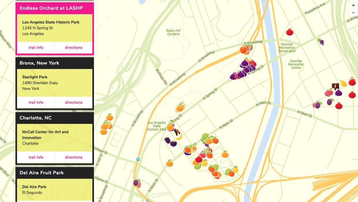 This L.A. Art Installation Doubles As A Pick-Your-Own Fruit Park - Food ...