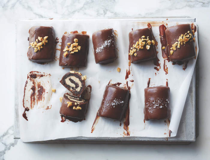 Sweet! Roll Up These Chocolate Peanut Butter Swiss Rolls